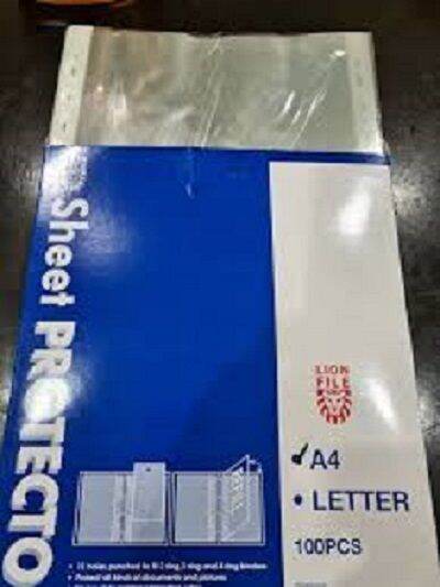 Lion A4 Super Clear Protector Sheet 11 Holes (100 Pcs/Box) | Lazada