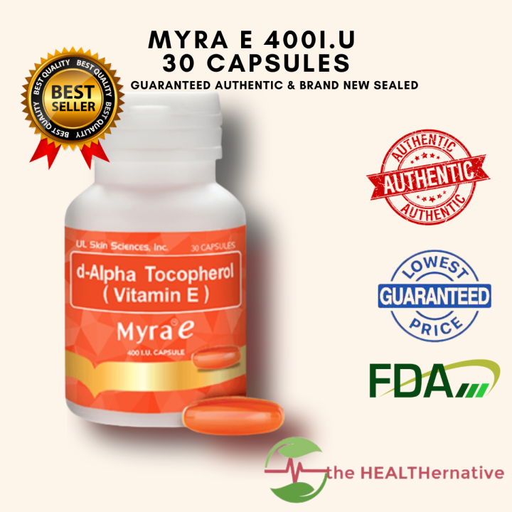 Authentic Best Seller Myra 400 E IU 30 capsules | Healthernative ...