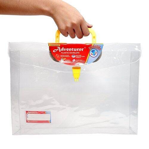 Adventurer plastic envelope gauge 12 G12 w/ handle long (clear) | Lazada PH