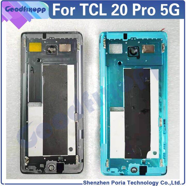 For TCL 20 Pro 5G Media Case Front Frame Middle Bezel Frame LCD Screen ...