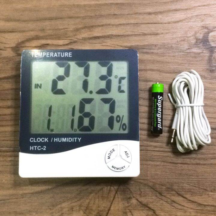 HTC-2 Clock Thermometer Temperature Humidity sensor Sensor External ...
