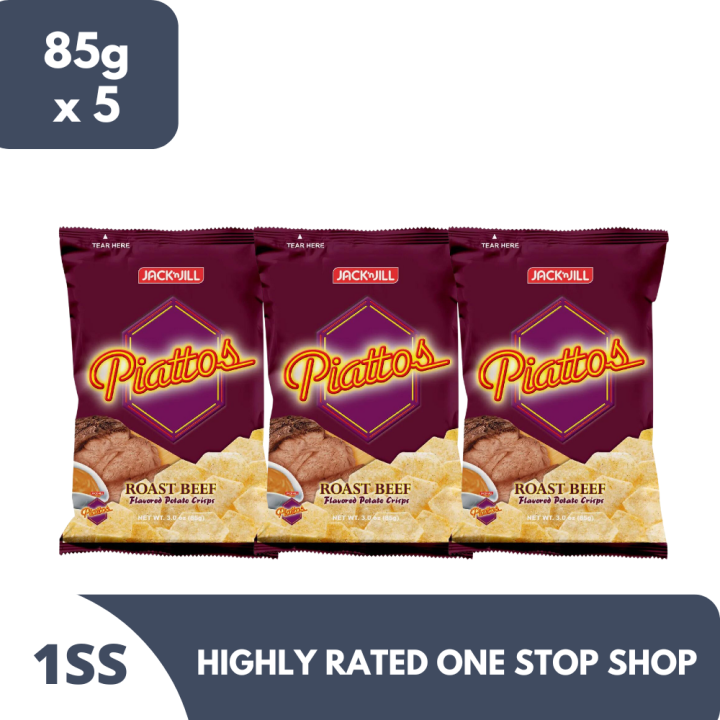 Piattos Potato Crisps Roast Beef 85g x 3 | Lazada PH