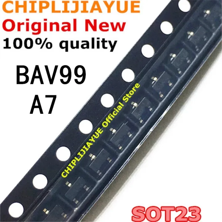 50PCS BAV99 A7 A7W SOT-23 0.2A/70V SOT23 SOT SMDใหม่และต้นฉบับชิปเซ็ตIC | Lazada.co.th
