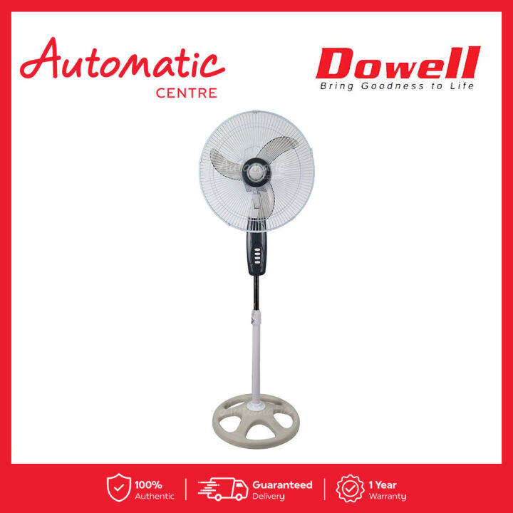 Dowell STF3-298 Dark Gray 16-inch Electric Stand Fan with Thermal Fuse ...