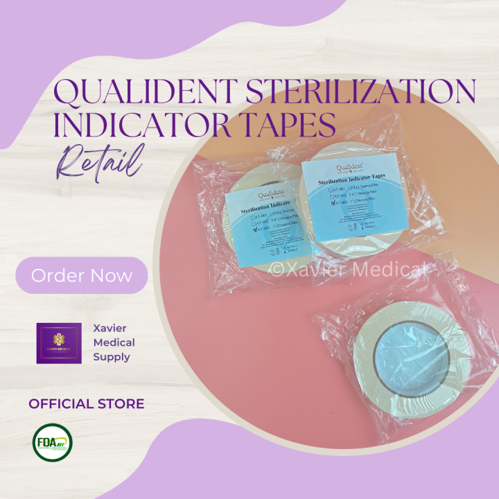 QUALIDENT Sterilization Indicator Tapes Retail (Sold Per Piece) | Lazada PH
