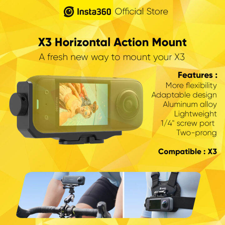 Insta360 X3 Horizontal Action Mount | Lazada Indonesia