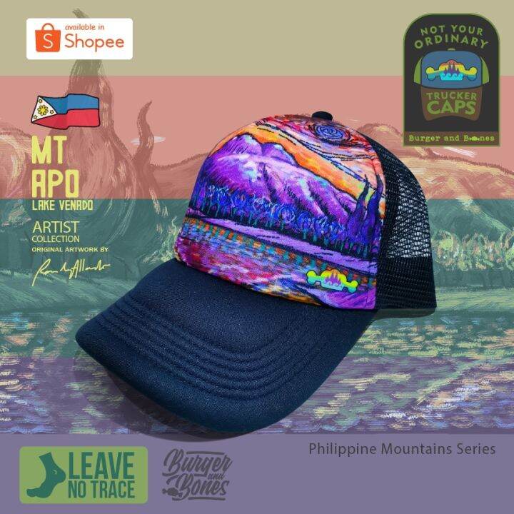 Trucker Cap: Mt. Apo with Lake Venado | Lazada PH