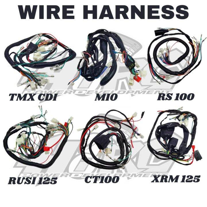 HIRC MOTORCYCLE J2 RACING WIRE HARNESS TMX RS100 XRM WAVE MIO CT100 ...