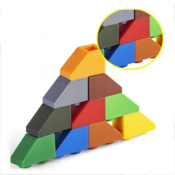 10pcs MOC 3665 small particle puzzle block parts 2x1 sloping reverse ...