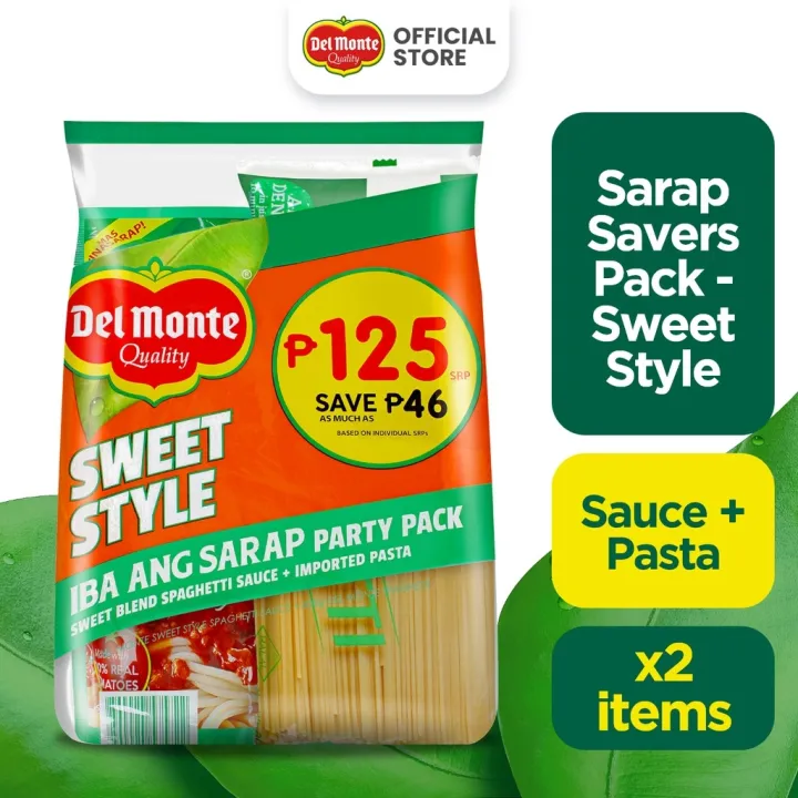 DEL MONTE Sarap Savers Pack - Sweet Style x 2 items (Spaghetti Sauce ...