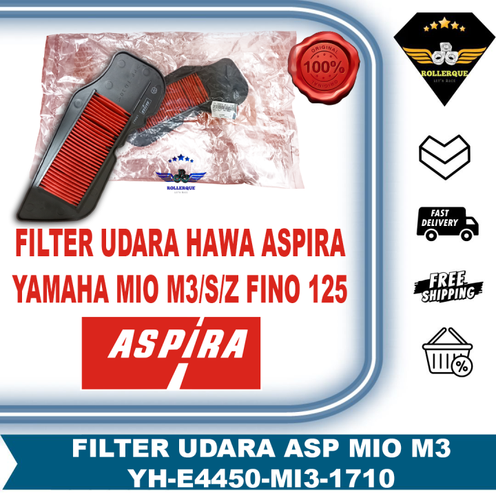 Filter Udara Hawa Yamaha Mio M3 S Z Fino X Ride 125 ORI ASLI Aspira ...