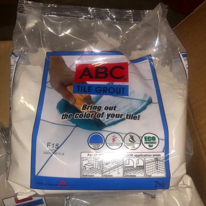 AbC tile grout WHITE f15 (2kg) | Lazada PH