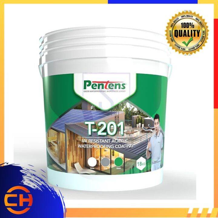 PENTENS T-201 UV Resistant Acrylic Waterproofing Coating 5KG | Lazada