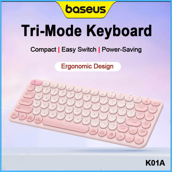 Baseus K01A Wireless Tri-Mode Keyboard Compact size Easy System Switch ...