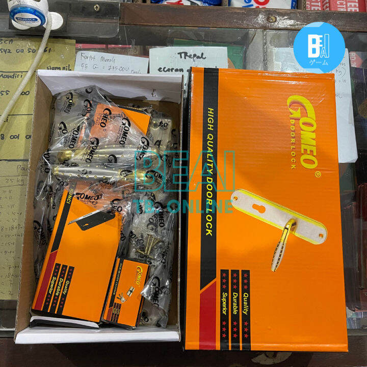 HANDLE KUNCI / KUNCI 1 SET LENGKAP / KUNCI PINTU RUMAH GOMEO TP9001-1 ...