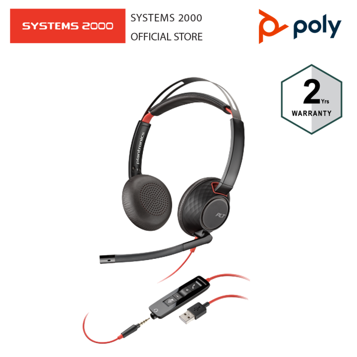 POLY BLACKWIRE 5220,C5220 STEREO USB HEADSET | Lazada.co.th