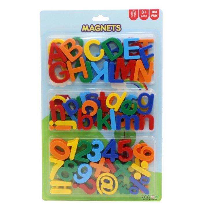 89pcs Magnetic Letters Alphabet Numbers Math Symbols Sticker ...