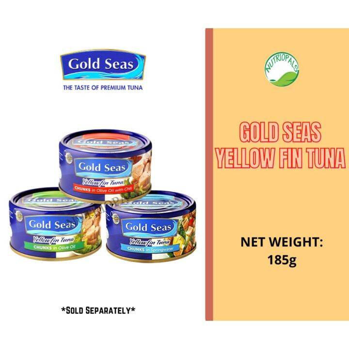 GOLD SEAS YELLOWFIN TUNA 185g (CHUNKY TUNA) | Lazada PH
