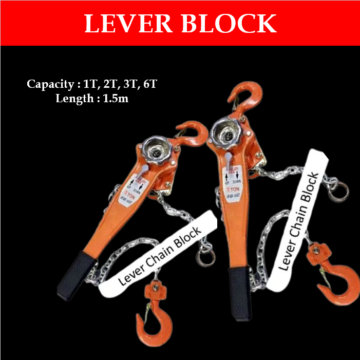 TOYU CHAIN LEVER BLOCK RATCHET PULLER LEVER CHAIN HOIST MANUAL BLOCK ...