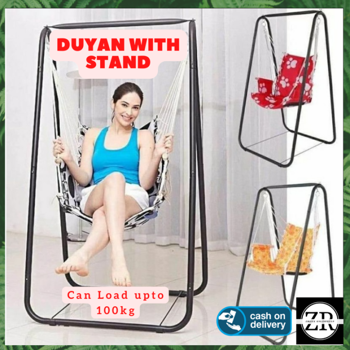 ZiRhee, "Hammock Duyan" Duyan With Stand Set Adult Swing For Indoor And ...