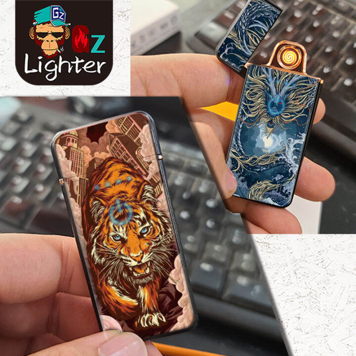 Zodiac creative finger touch sensor lighter usb charging creative ...