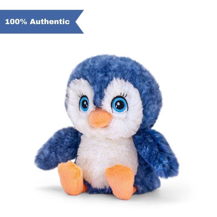 16cm KeelEco Adoptable World Blue Penguin Plush Toy - 100% recycled ...