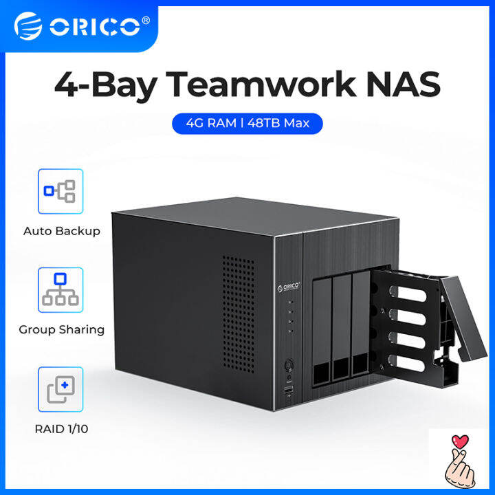 ORICO OS Series 2.5 3.5''NAS 4 Bay Network Attached Storage with RAID ...