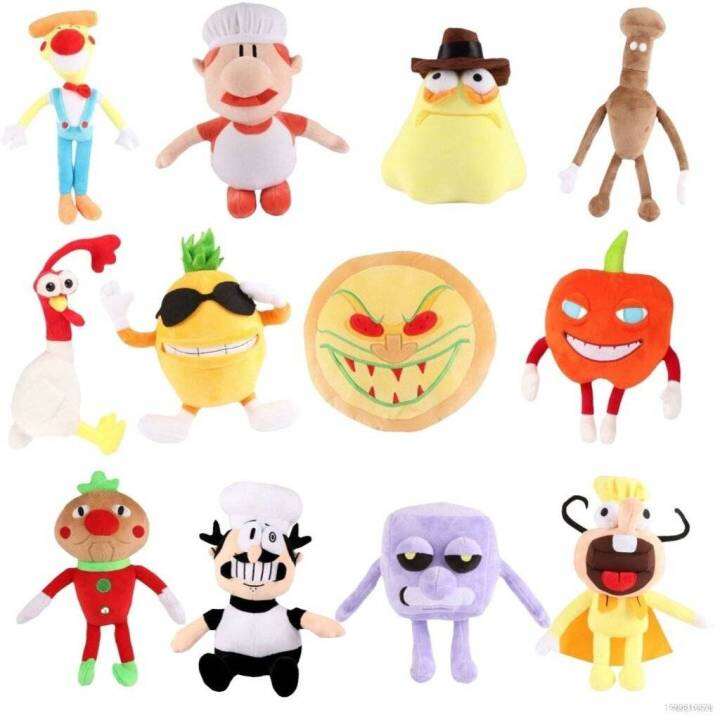 ตุ๊กตาของเล่น รูปหอพิซซ่า Peppino Pepperman Pizza Face Tomato Toppin ...