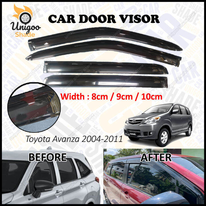 Air Press Window Door Visor Wind Deflector Avoid Rain Water Kening ...