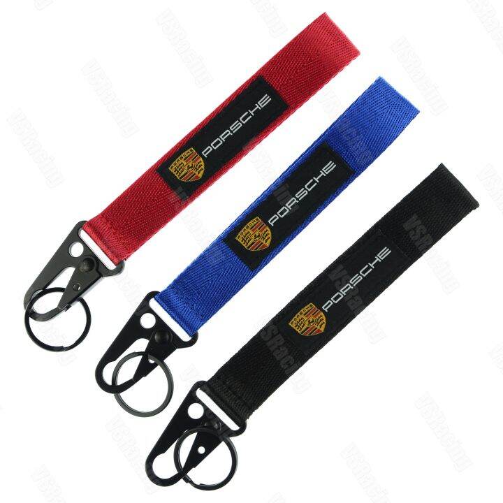 PORSCHE Car Logo Cellphone Keychain - JDM Style Keyring for Keys, ID ...