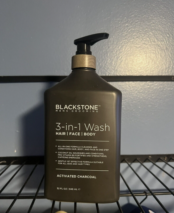 Blackstone 3-in-1 Wash Hair-Face-Body Activated Charcoal 946ml | Lazada PH