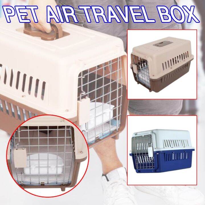 Dog/Cat Pet air travel box Pet Carrier Cage Pet Capsule Bag Beige and ...