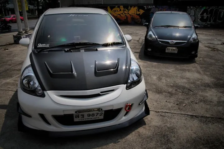 Honda jazz GD GK GK5 JS Racing front bonnet 2003 - 2007 / 2014 - 2021 ...