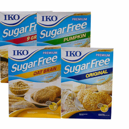 IKO Sugar Free Cookies 175gm (Pumpkin, 9 Grains, Original, Oat Bran ...