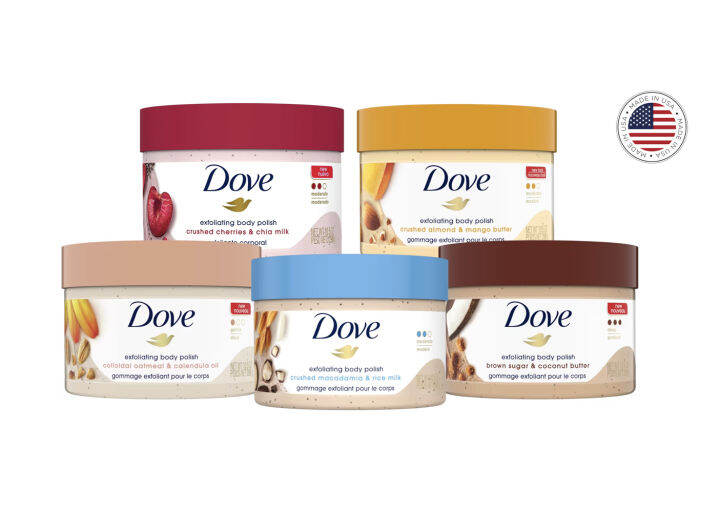 AUTHENTIC Dove Exfoliating Body Polish | Body Scrub 10.5oz | Lazada PH