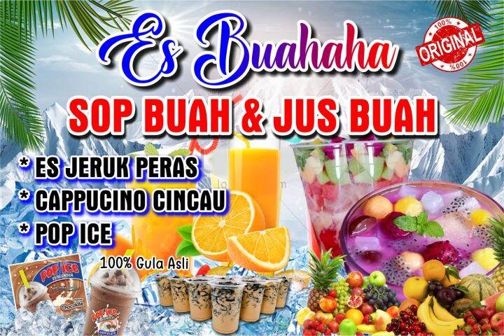 Spanduk Banner Jus Buah & Sop Buah | Lazada Indonesia