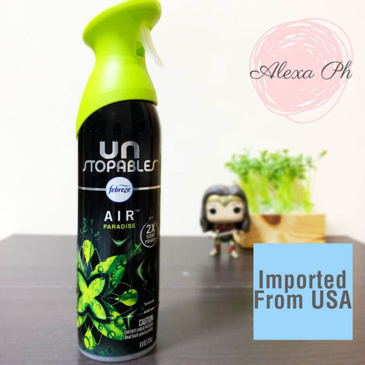 Febreze, Air, Unstopables Paradise, Odor Eliminator Air Freshener (250 ...