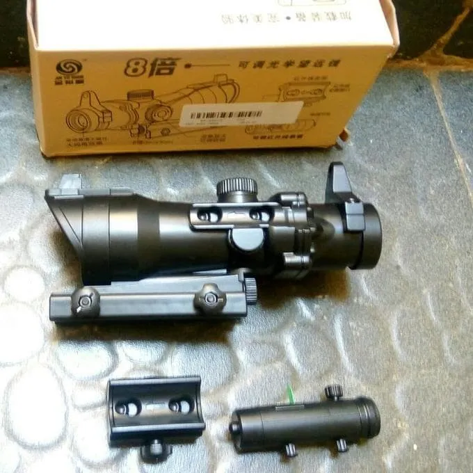 Ready Stock!! Red Dot Model Acog Zoom Dengan Laser Bisa | Lazada Indonesia