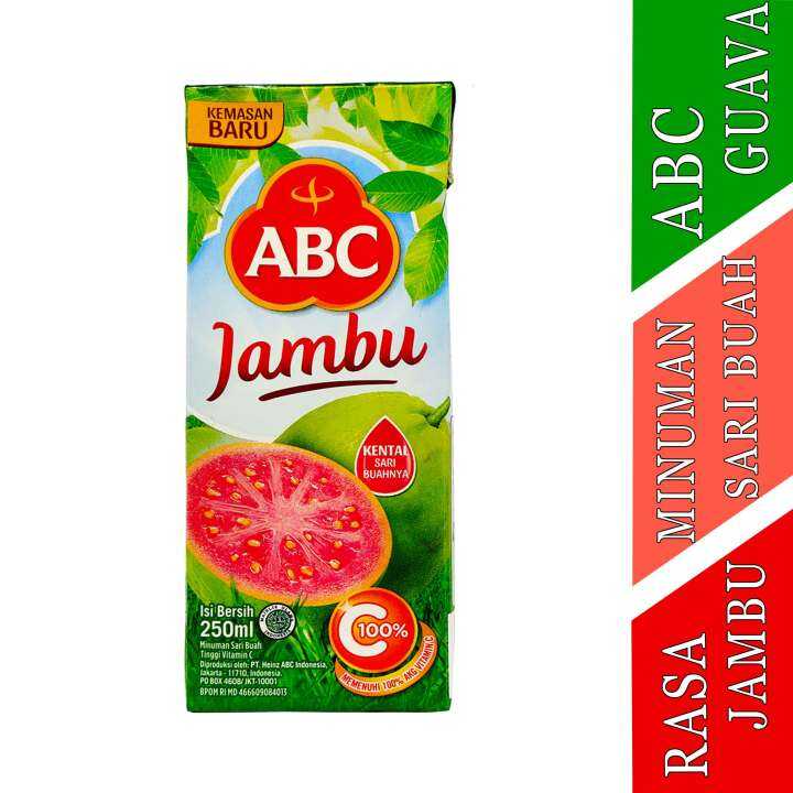 Minuman Sari Buah Rasa Jambu- ABC Juice Jambu- 250ml | Lazada Indonesia