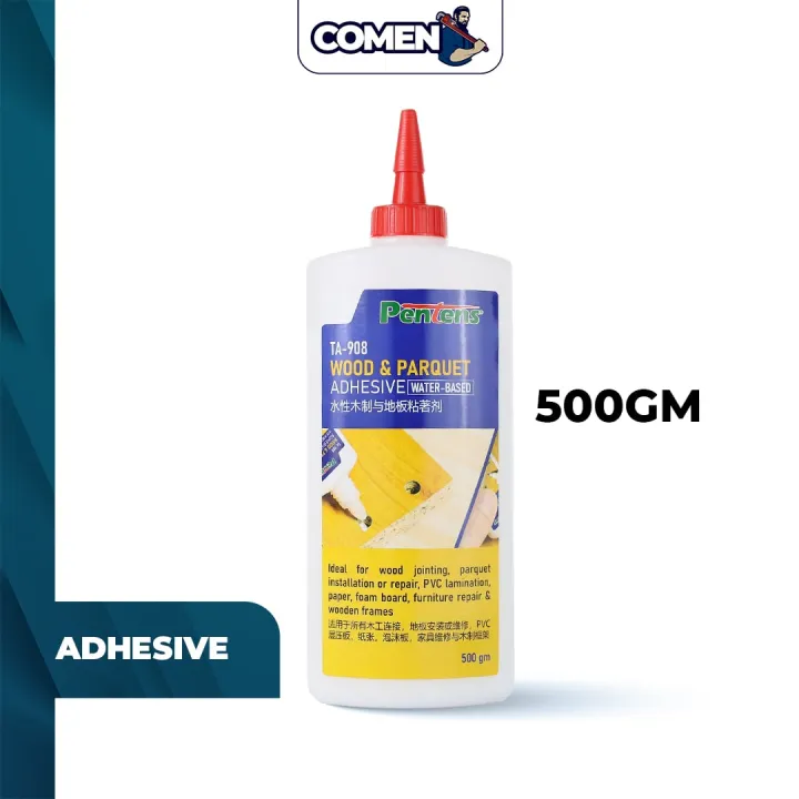 PENTENS TA-908 Wood & Parquet Adhesive 500G Water Based Wood Glue Gum ...