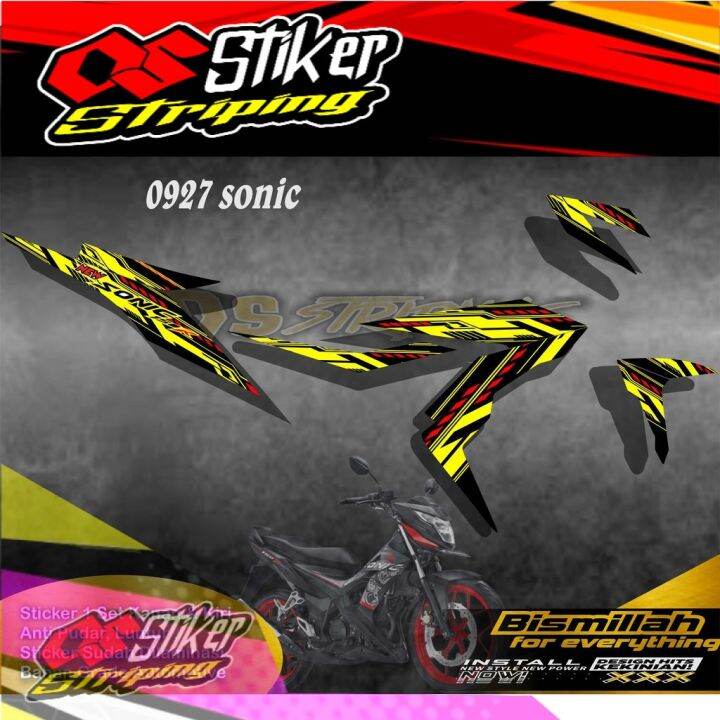 0927 stiker Striping sonic list variasi simpel vektor | Lazada Indonesia