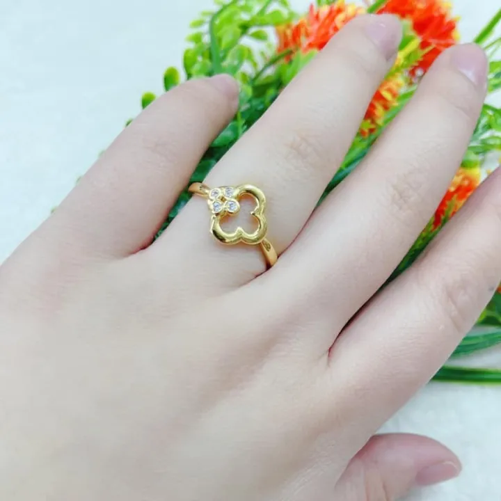 10k Gold Clover Ring | Lazada PH