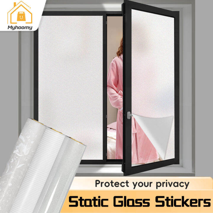 privacy film Frosted glass window 45/60/90 x 200 cm Kaca film ...