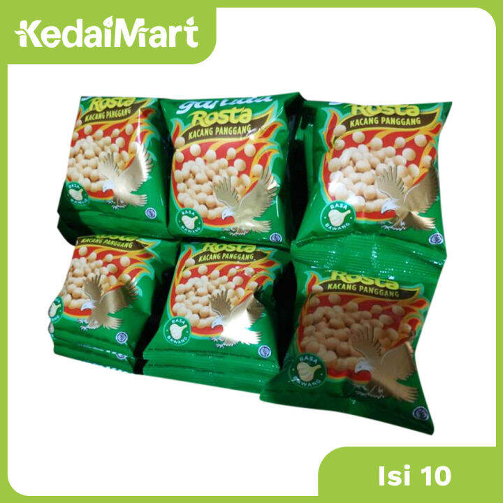 Garuda Rosta Kacang Panggang Rasa Bawang Bag Isi 10 x 12 Gram | Lazada ...