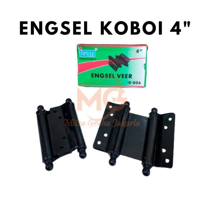 MG - Engsel Koboi koboy 4" inch / Engsel Pintu dua arah Bolak Balik ...