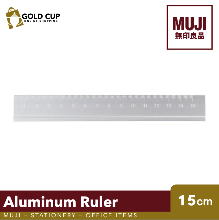 MUJI Aluminum Ruler 15cm (Stationery - Office Items) | Lazada PH