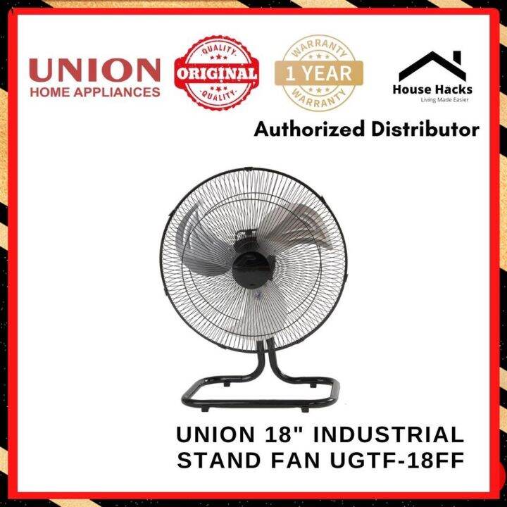 Union 18 Industrial Stand Fan UGTF-18FF (House Hacks) | Lazada PH
