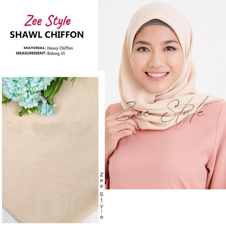 [ Zee Style ] Bawal Chiffon Voile Premium By Zee Style | Lazada