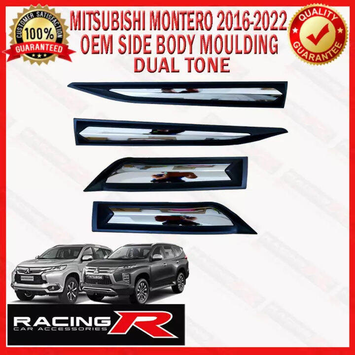 Mitsubishi Montero Sports 2016 to 2024 OEM Side Body Moulding DUAL TONE ...