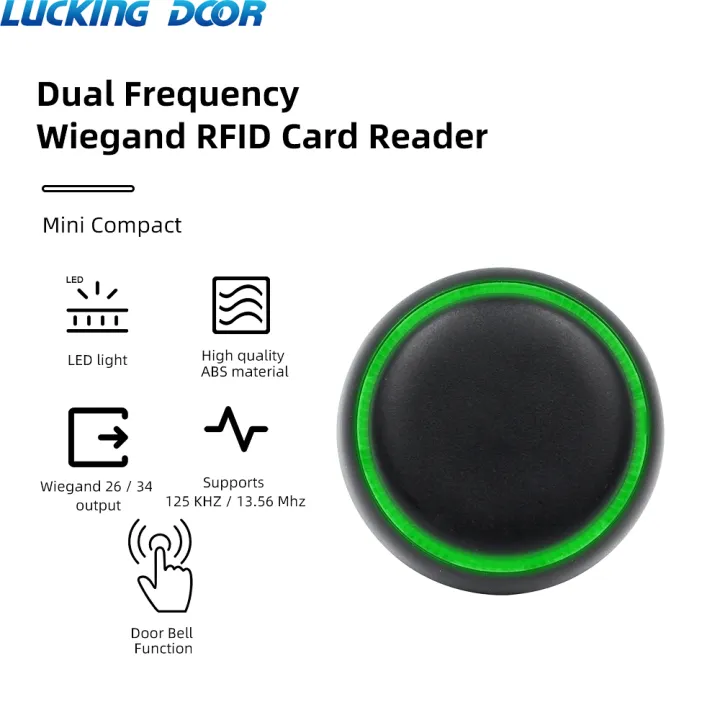Mini Access Control Reader Dual Frequency RFID Card Reader 125Khz+13 ...